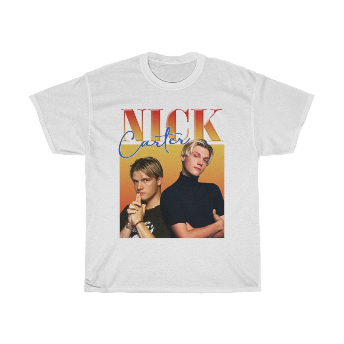 Nick Carter camiseta, mujeres masculinas Unisex Rap Camiseta camiseta ...