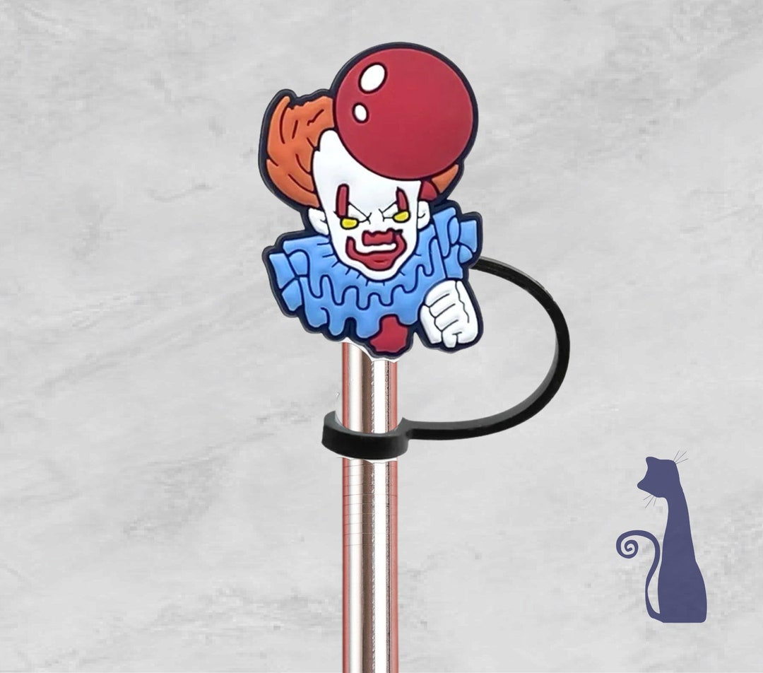Horror Friends Straw Topper, Pennywise IT Straw Topper, Halloween Straw ...