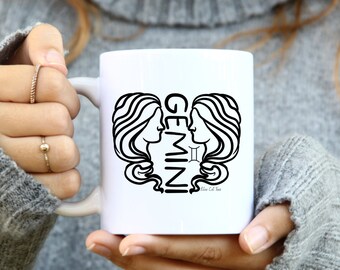 Gemini Constellation Mug Gemini Zodiac Mug Celestial Coffee - Etsy