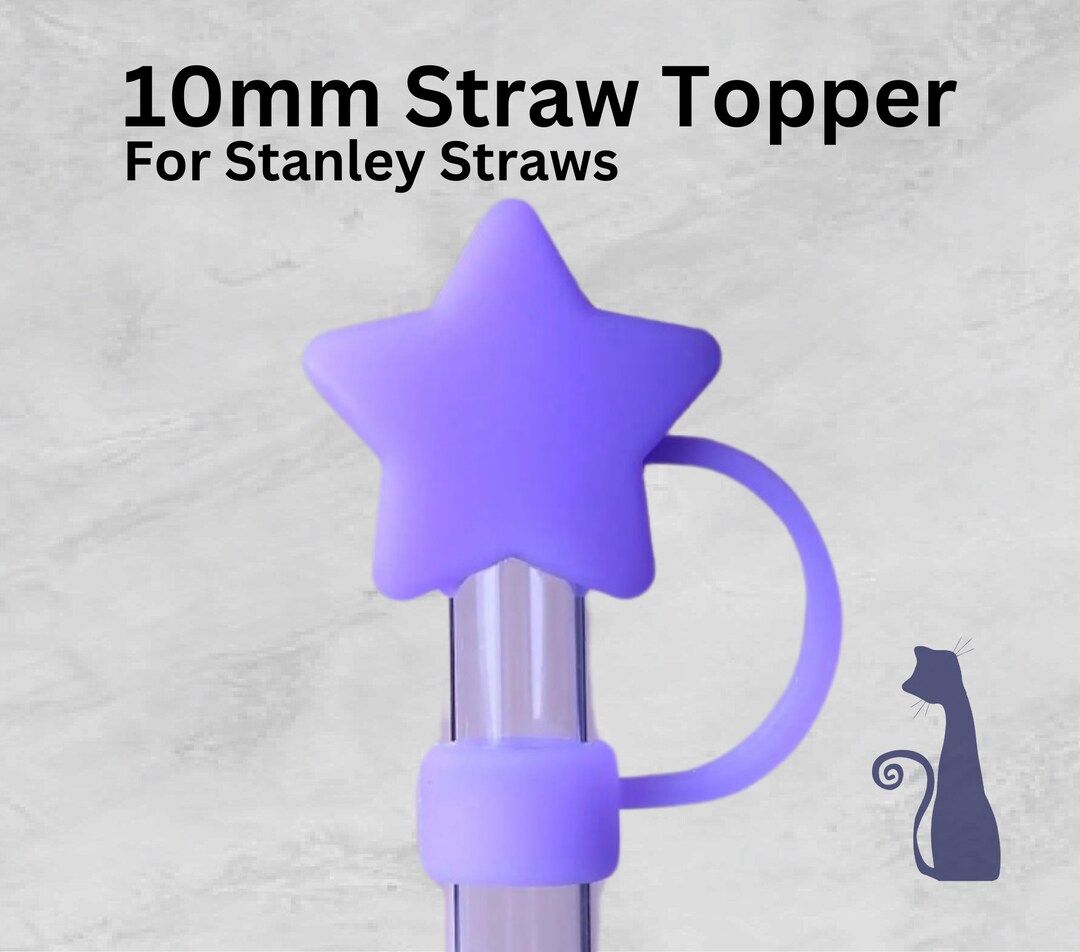 Star Straw Topper, 10mm Straw Topper, Purple Star, Straw Topper, Straw ...