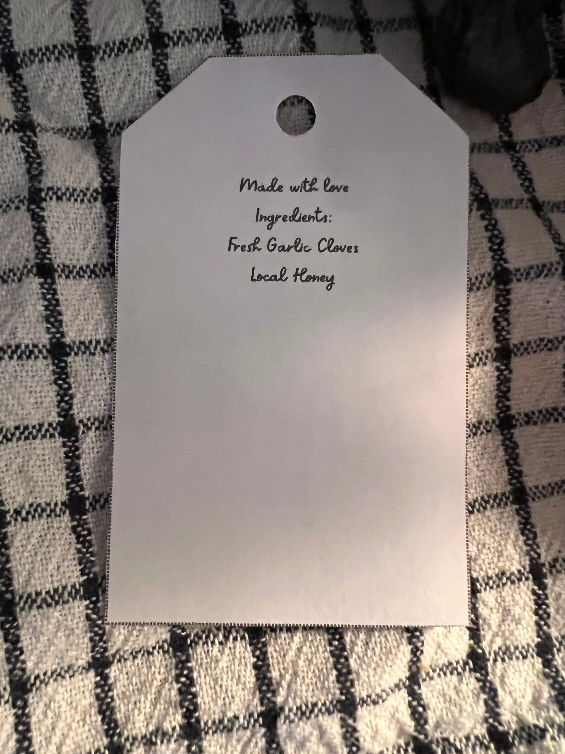 Fermented Garlic Honey Tags PDF - Etsy