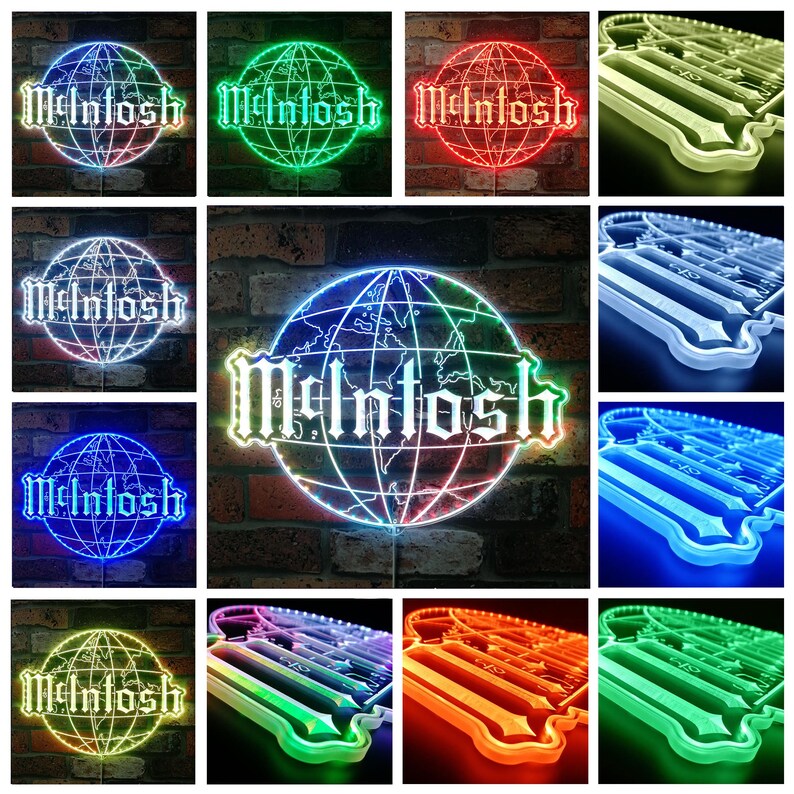 Mcintosh Studio Wall Decor Neon Light LED Sign, Man Cave Decor, Custom ...