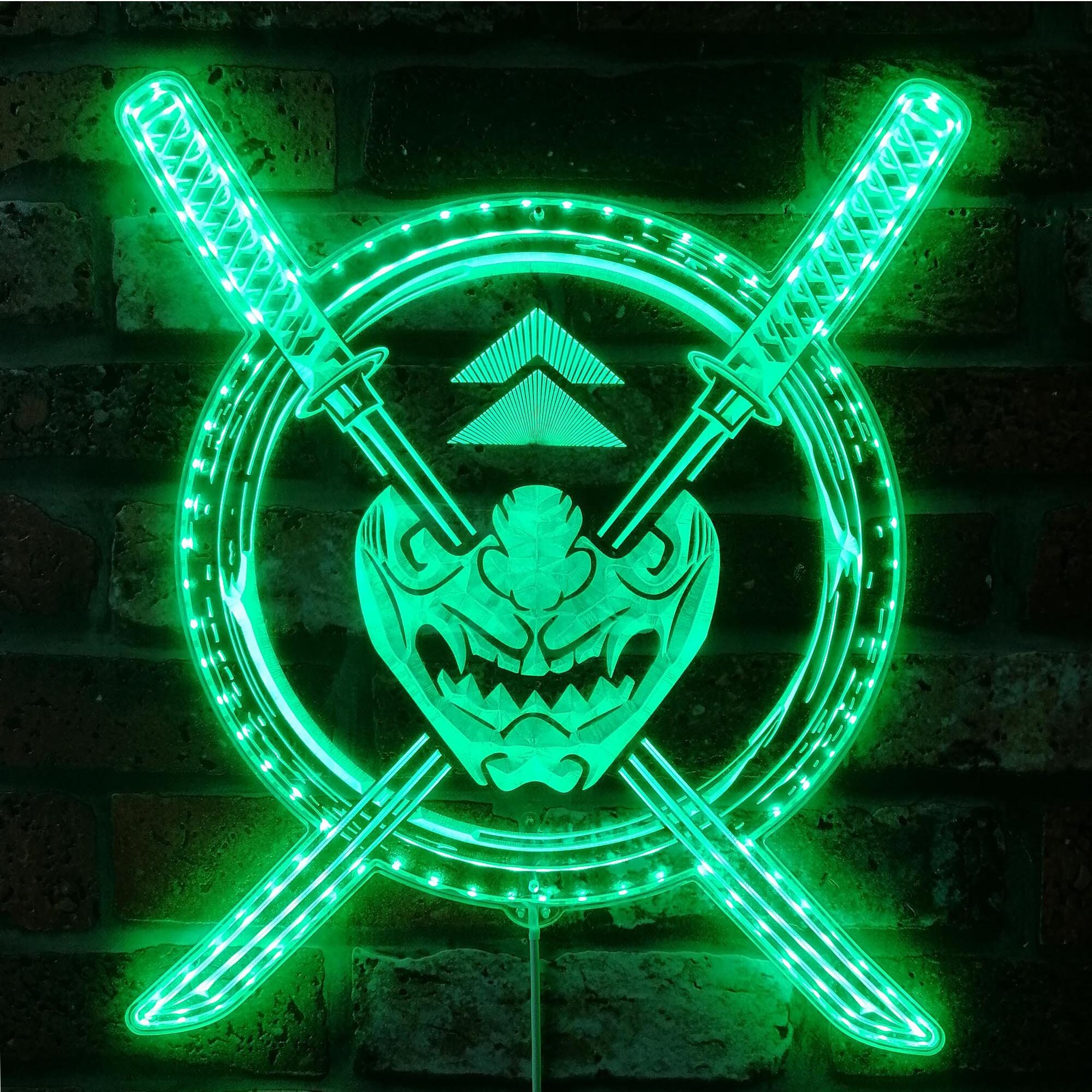 Samurai Sword Game Room Neon Light LED Sign, Katana Neon Japanese Man ...