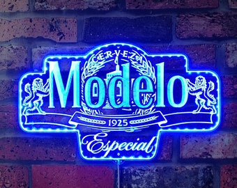 Modelo Especial LED Neon Gold Light Sign 8x12 - Etsy