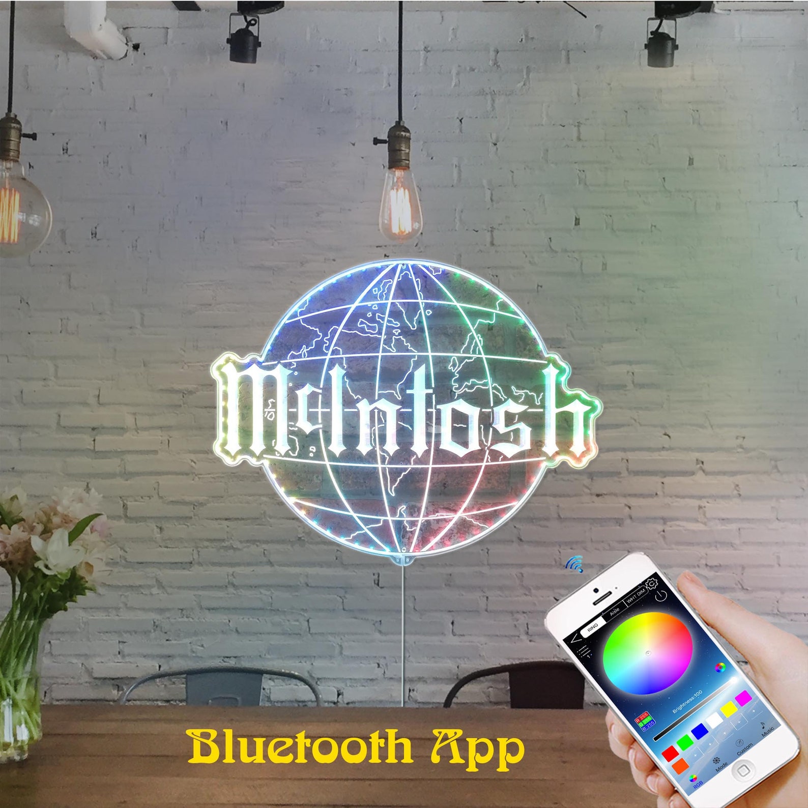 Mcintosh Studio Wall Decor Neon Light LED Sign, Man Cave Decor, Custom ...