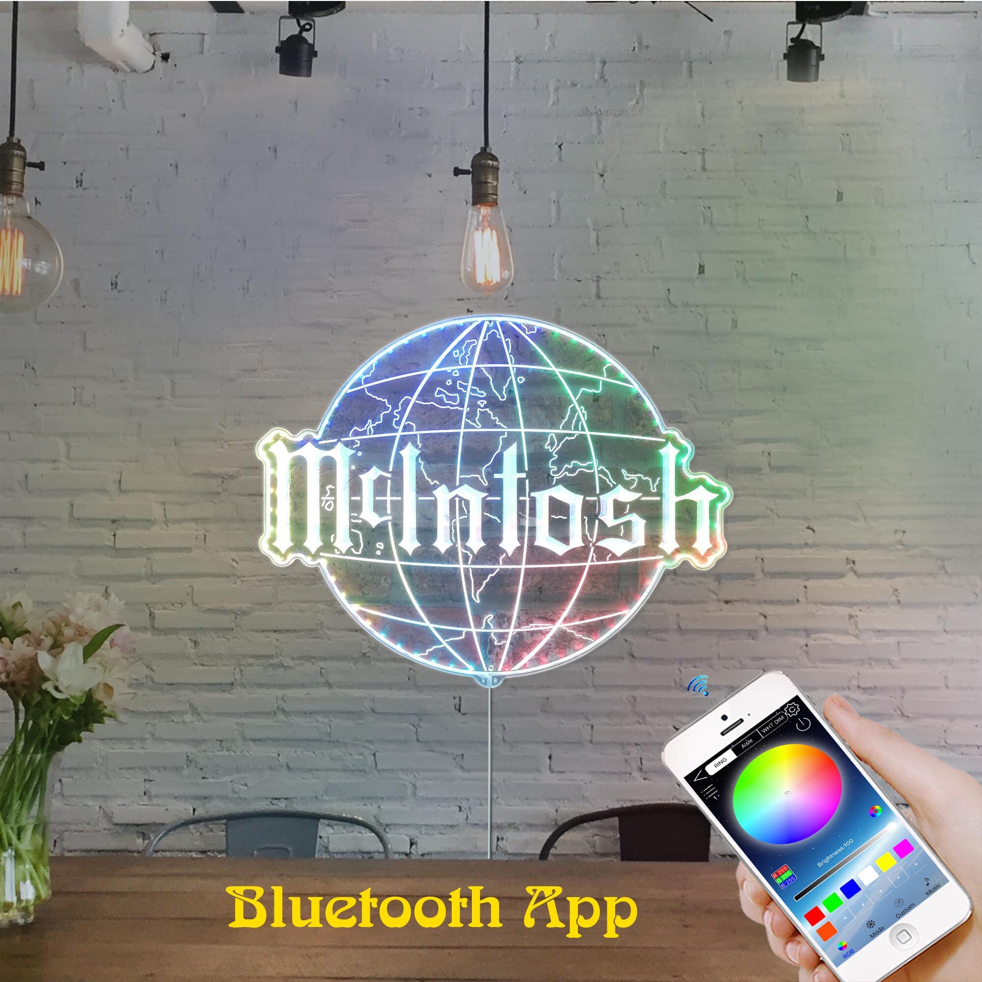 Mcintosh Studio Wall Decor Neon Light LED Sign, Man Cave Decor, Custom ...