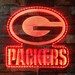 Green Bay Packers Neon RGB Edge Lit LED Sign, Sports Bar Light Wall ...