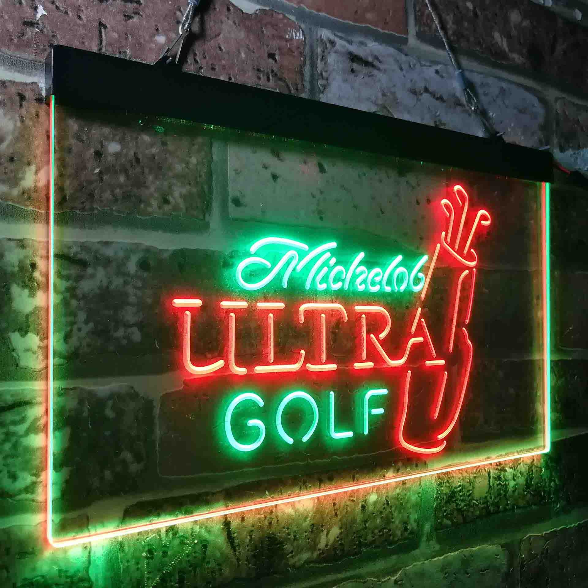 Michelob Ultra Golf Neon Light LED Sign, Bar Man Cave Decor, Home Bar ...