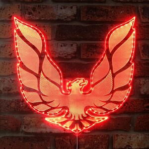 Pontiac Firebird Neon Light LED Sign, Bar Man Cave Decor, Home Bar ...