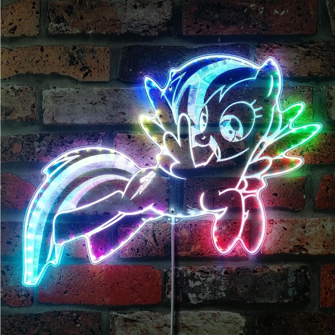 My Little Pony Neon Rainbow Light LED Sign, Little Pony Party Light ...