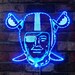 Las Vegas Raiders Neon LED Sign, Sports Bar Light Wall Decor, Man Cave ...