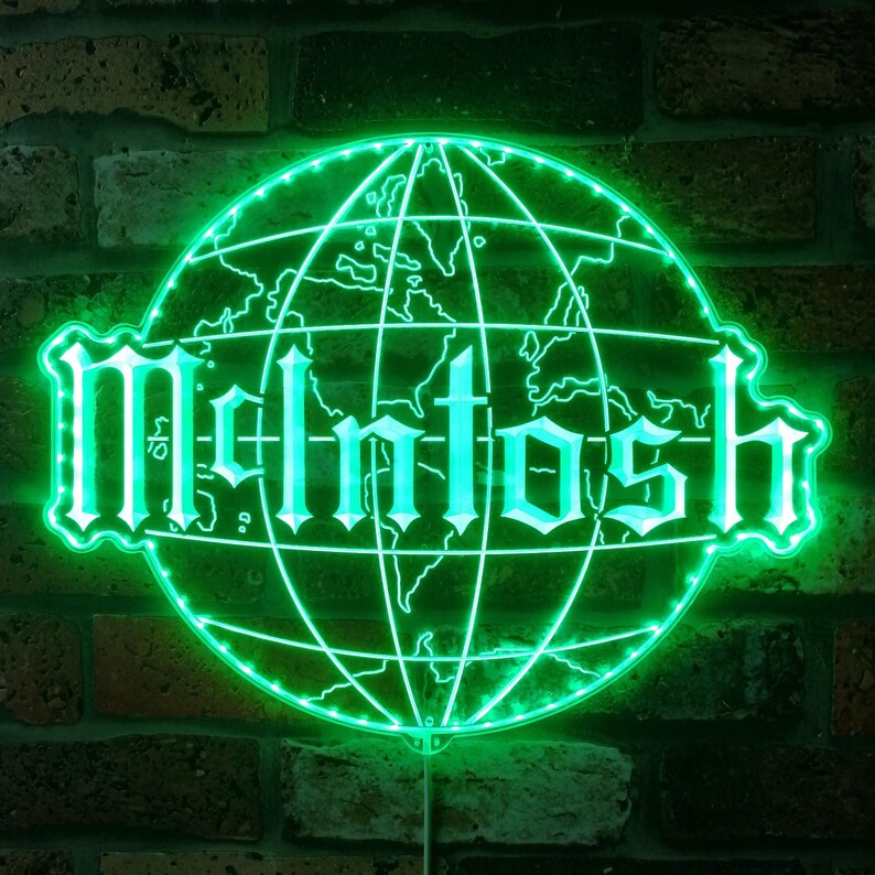 Mcintosh Studio Wall Decor Neon Light LED Sign, Man Cave Decor, Custom ...