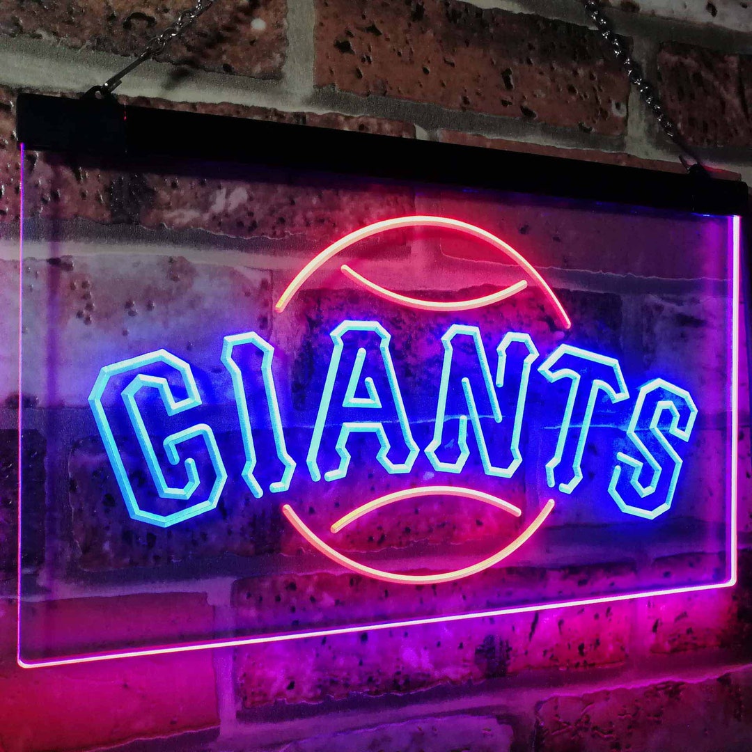 San Francisco Giants Neon Light LED Sign, Sports Bar Man Cave Decor ...