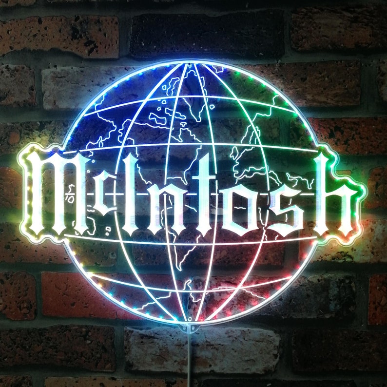 Mcintosh Studio Wall Decor Neon Light LED Sign, Man Cave Decor, Custom ...