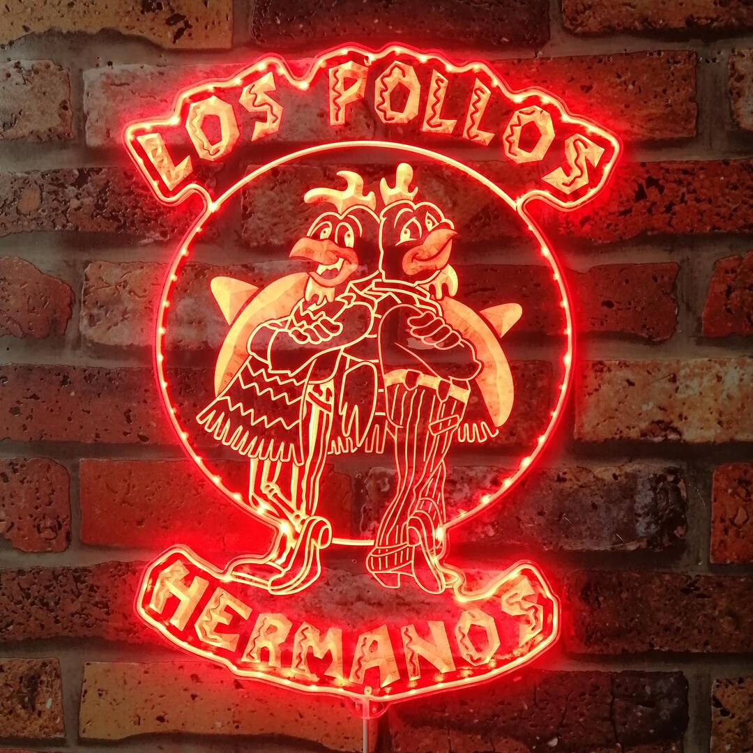 Los Pollos Hermanos Neon Light LED Sign, Breaking Bad Inspired Man Cave ...