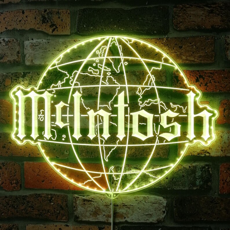 Mcintosh Studio Wall Decor Neon Light LED Sign, Man Cave Decor, Custom ...