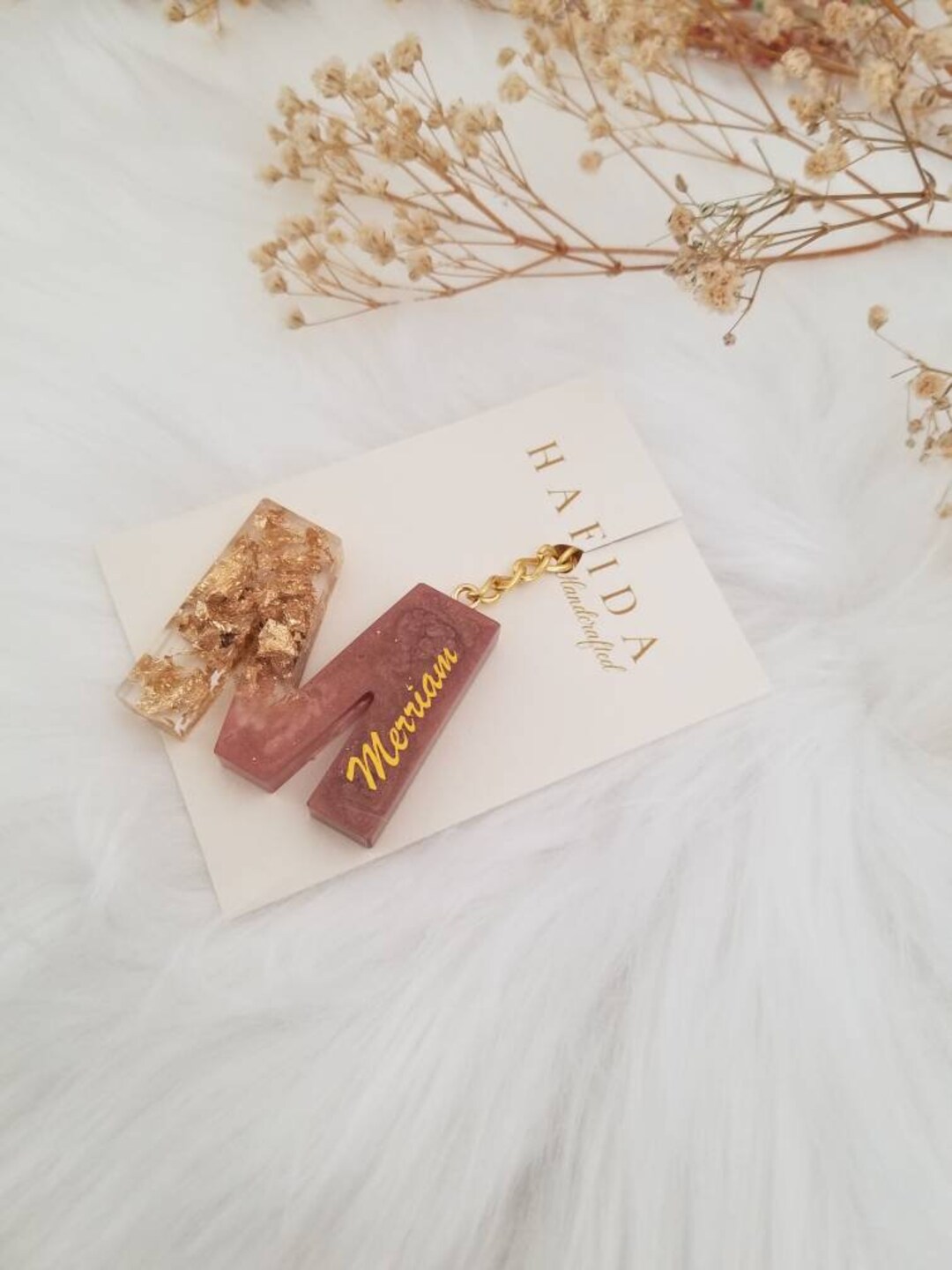 Resin Keychain Custom Keychain Birthday Gift Letter Name Keychain ...