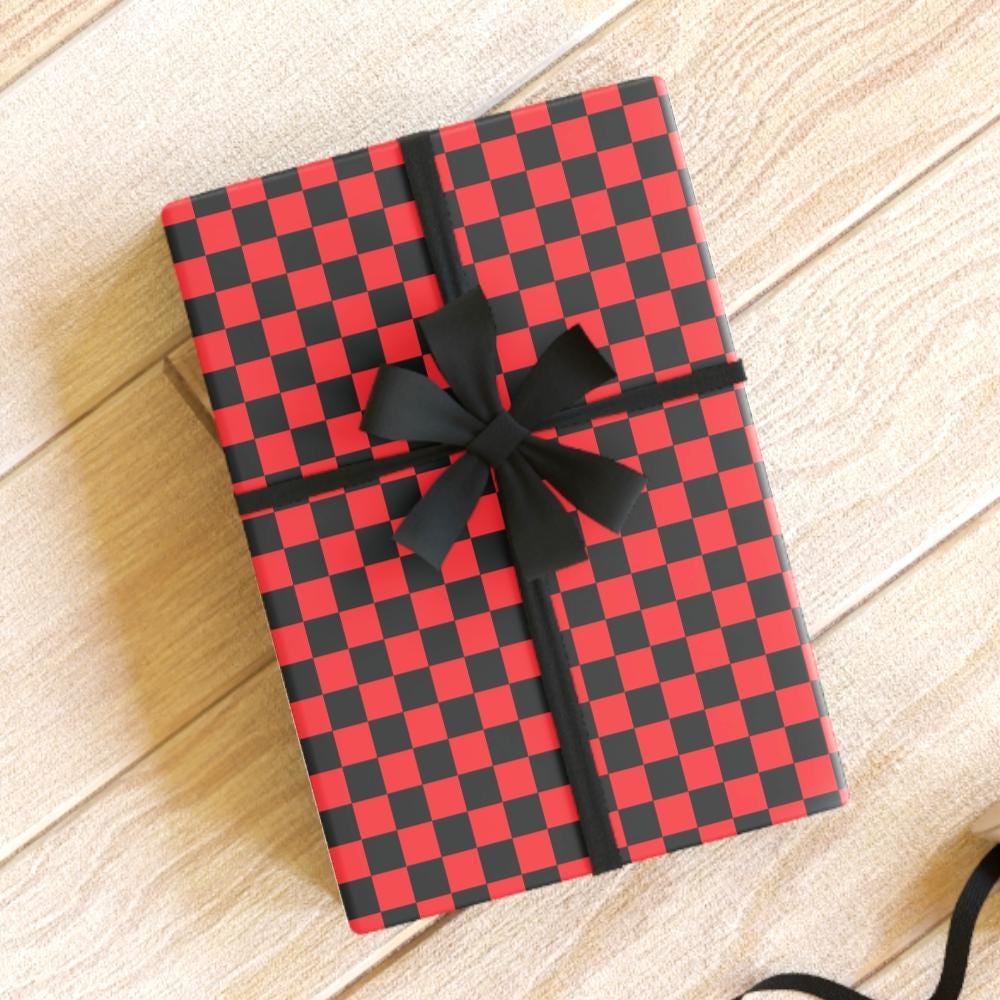 F1 Wrapping Paper – Chequered Flag Gift Wrap for Motorsport Fans ...