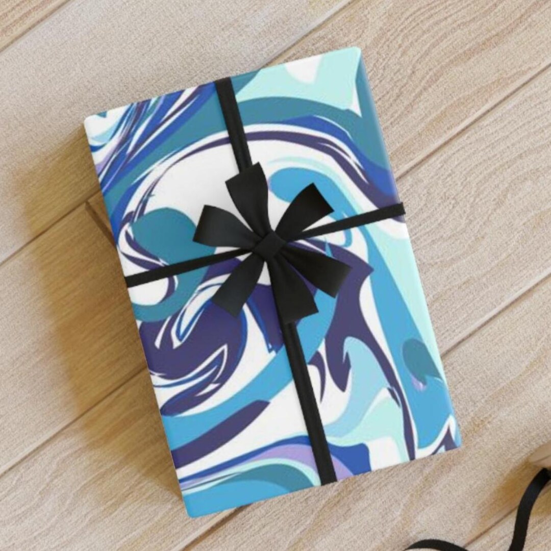 Psychedelic Gift Wrap – Eco Swirl Wrapping Paper Sheets, Festival Gift ...