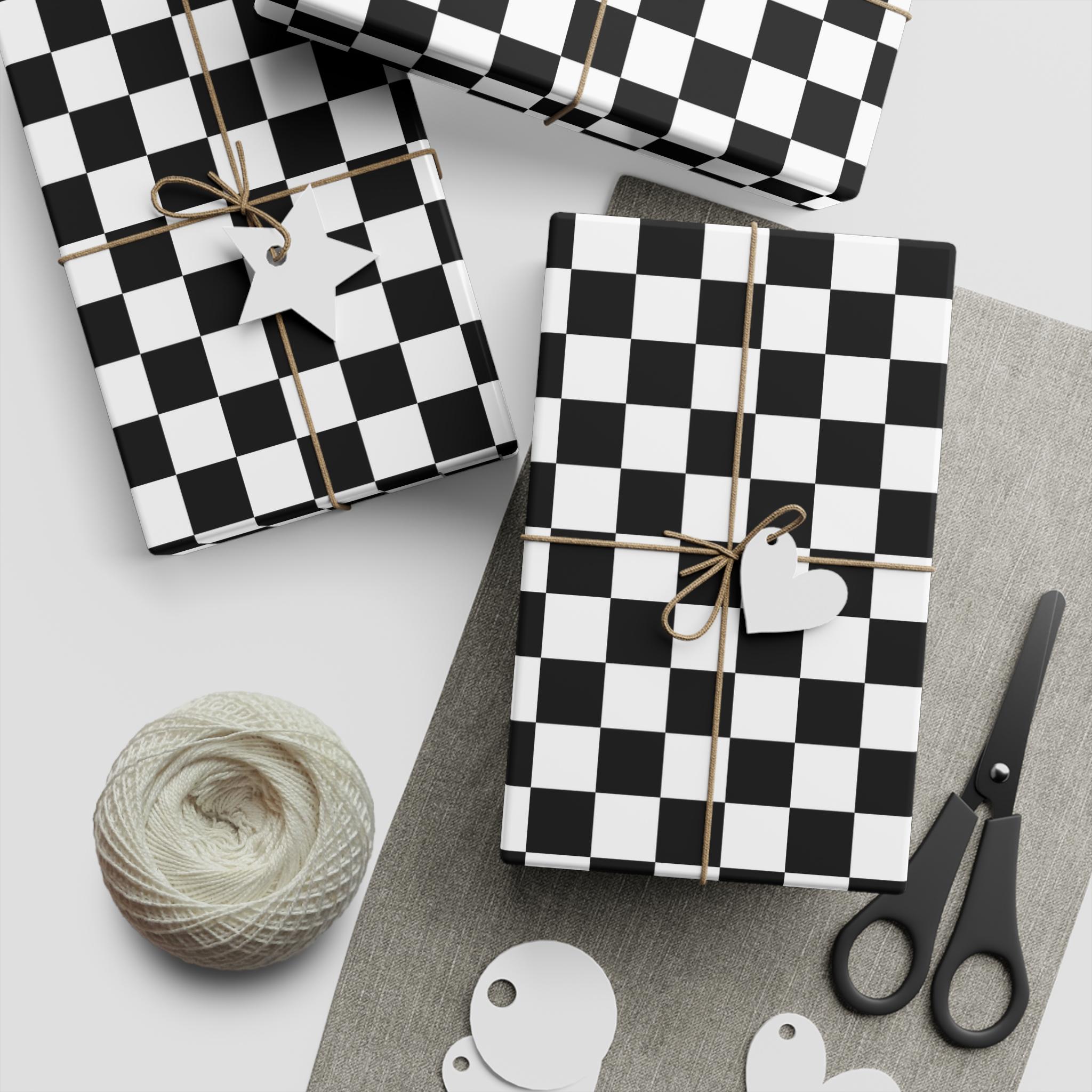 F1 Wrapping Paper – Chequered Flag Gift Wrap for Motorsport Fans ...