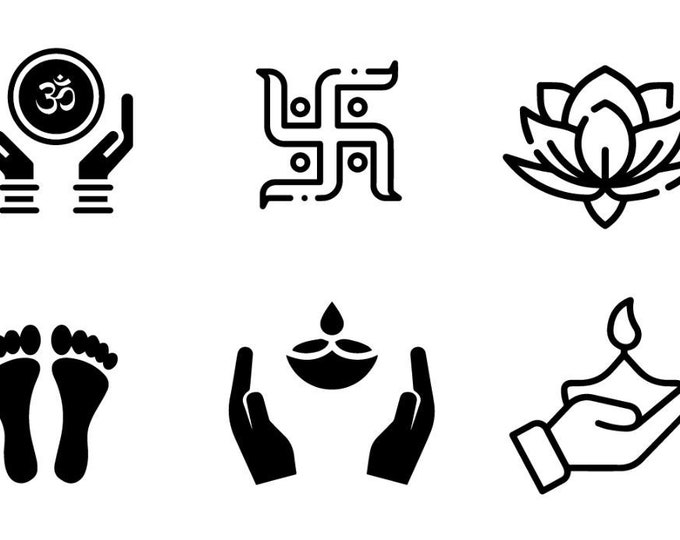 Hindu Symbols Om Sign SVG - Etsy