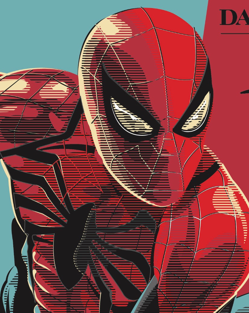 Spider Man. A3 Poster Marvel, Superhero, Hi Res JPEG Portrait. - Etsy