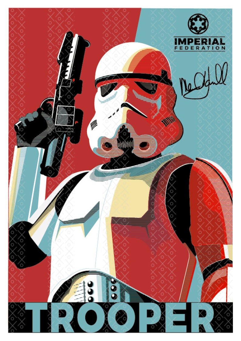 Storm Trooper. A3 Poster, Starwars. Hi Res JPEG Portrait. - Etsy