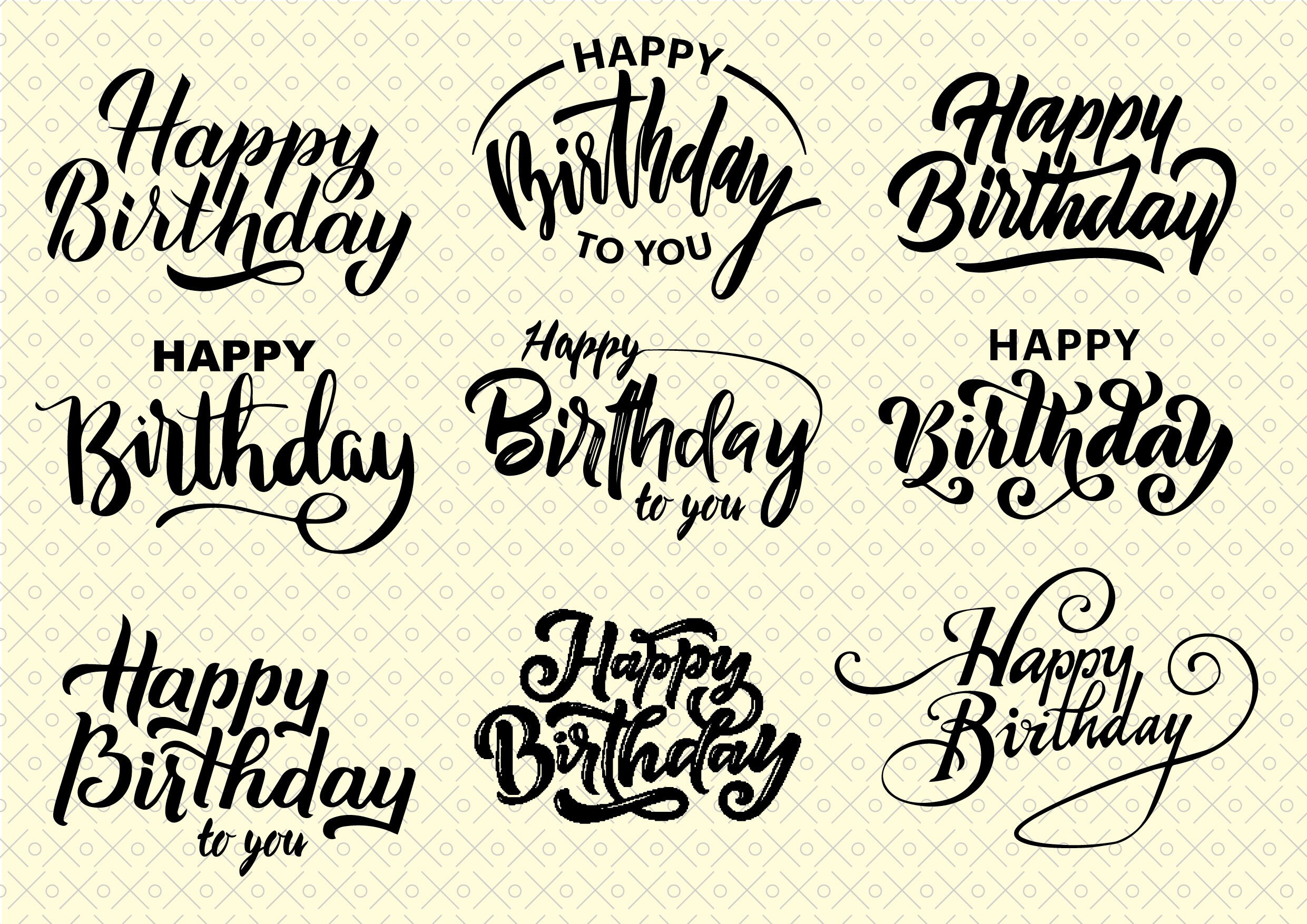 Happy Birthday Calligraphy Fonts