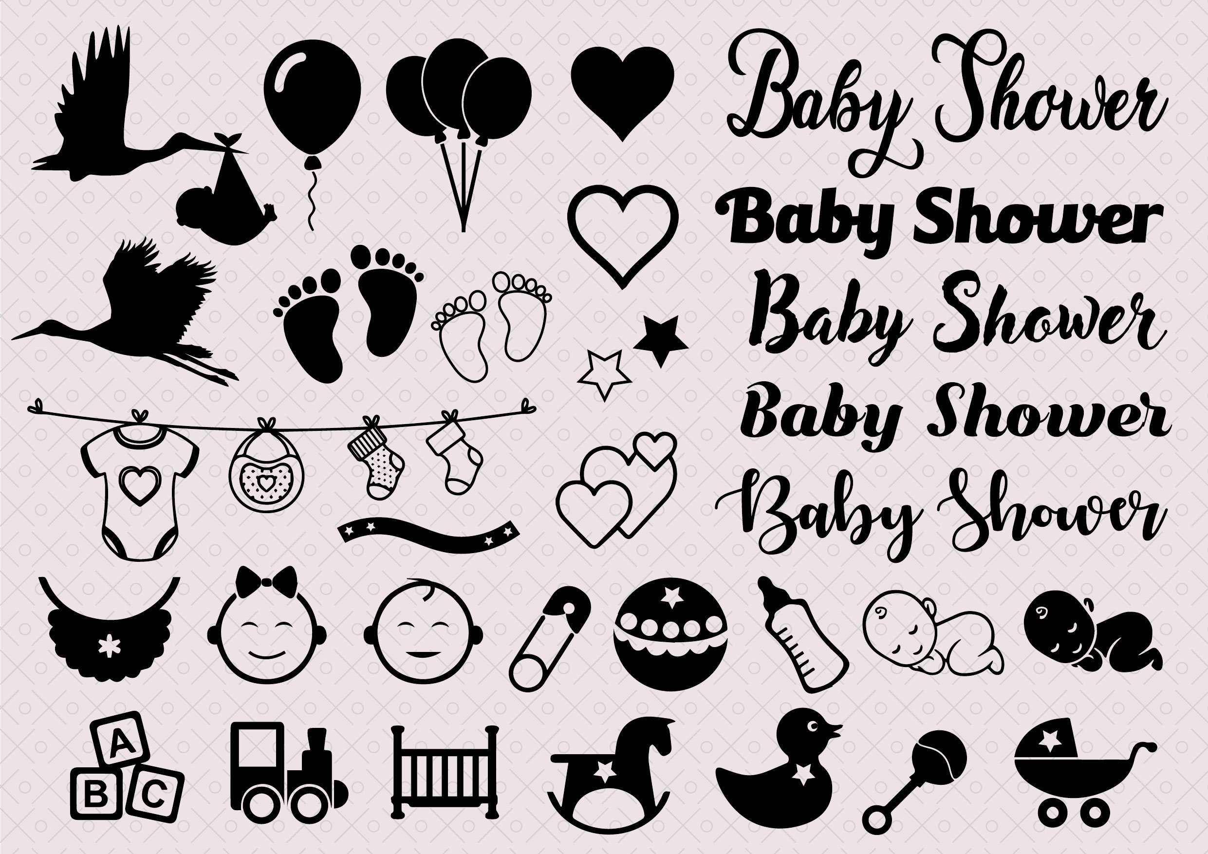 Baby Shower, SVG, EPS, PNG - Etsy