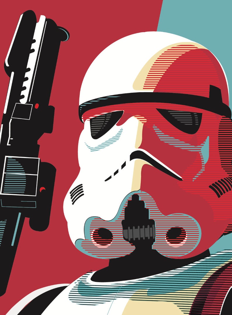 Storm Trooper. A3 Poster, Starwars. Hi Res JPEG Portrait. - Etsy