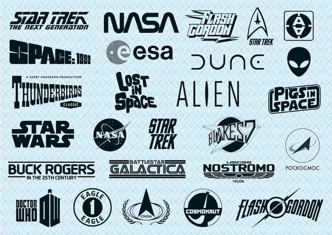 Space. Si-fi, Tv & Movie.logos. SVG, EPS, PNG - Etsy