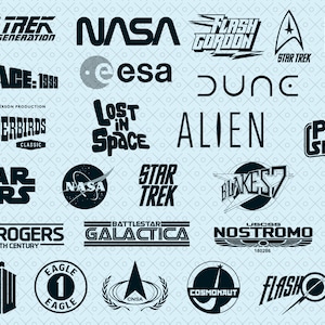 Space. Si-fi, Tv & Movie.logos. SVG, EPS, PNG - Etsy