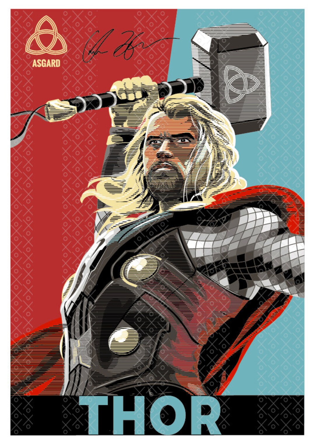 Thor. A3 Poster Marvel, Superhero, Hi Res JPEG Portrait. - Etsy