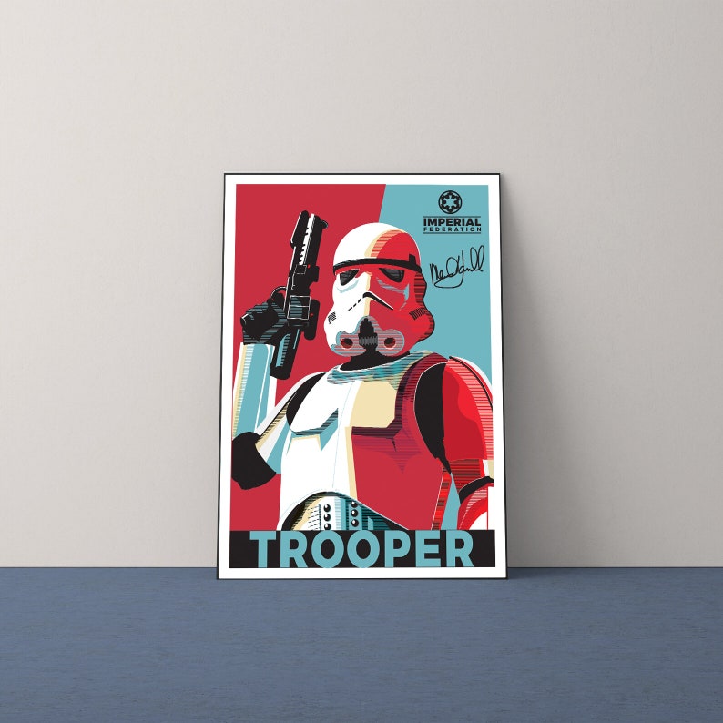 Storm Trooper. A3 Poster, Starwars. Hi Res JPEG Portrait. - Etsy