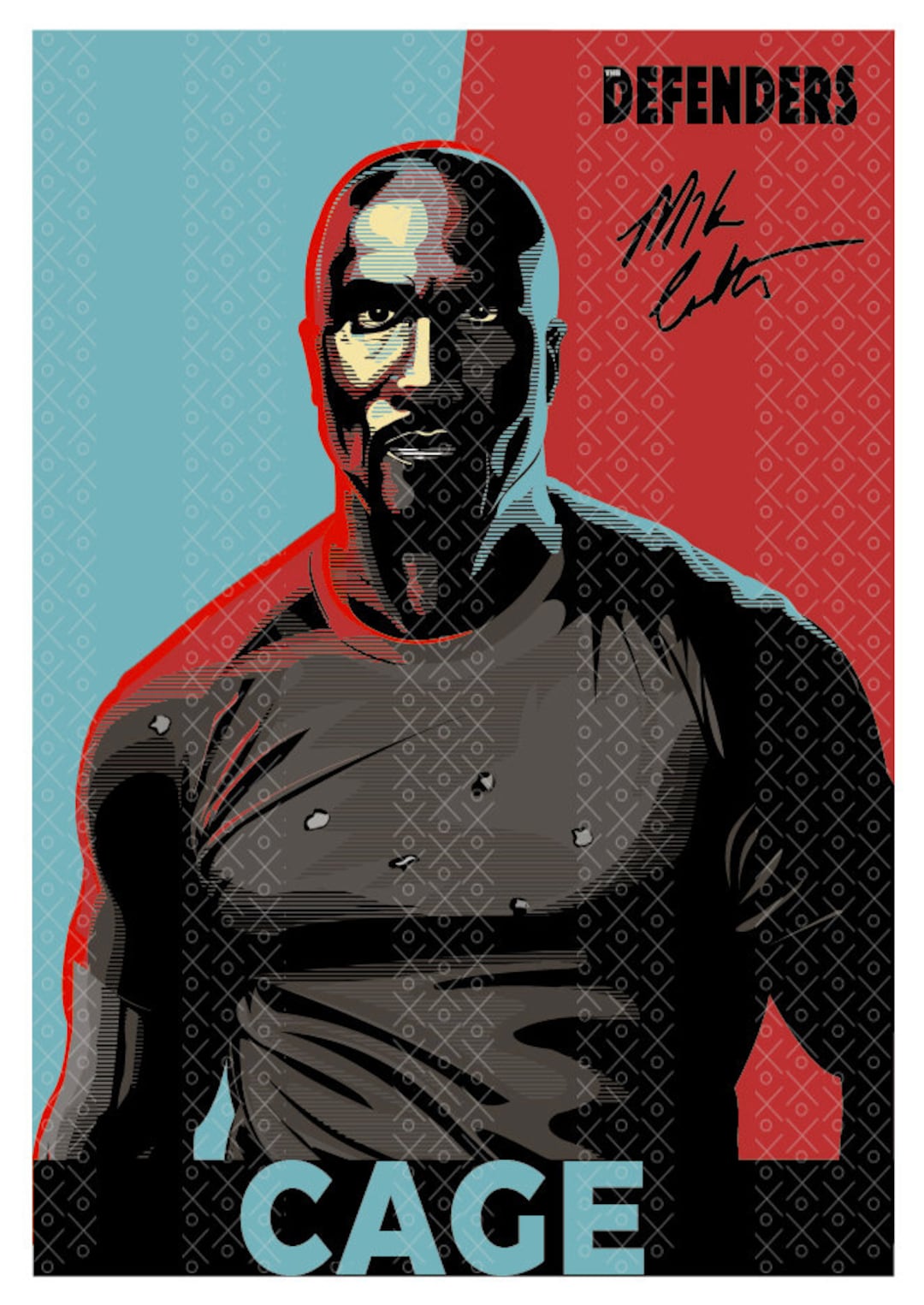 Luke Cage A3 Poster Marvel, Superhero, Hi Res JPEG Portrait. - Etsy