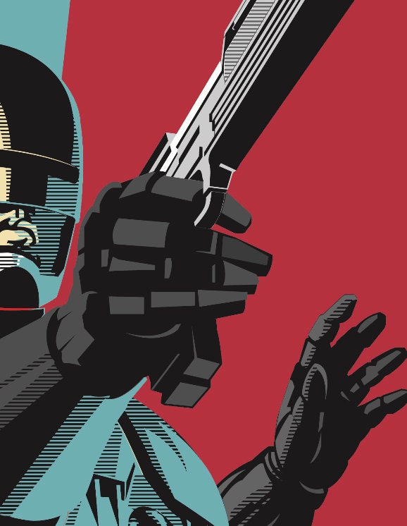 Robo Cop . A3 Poster, Hi Res JPEG Portrait. - Etsy