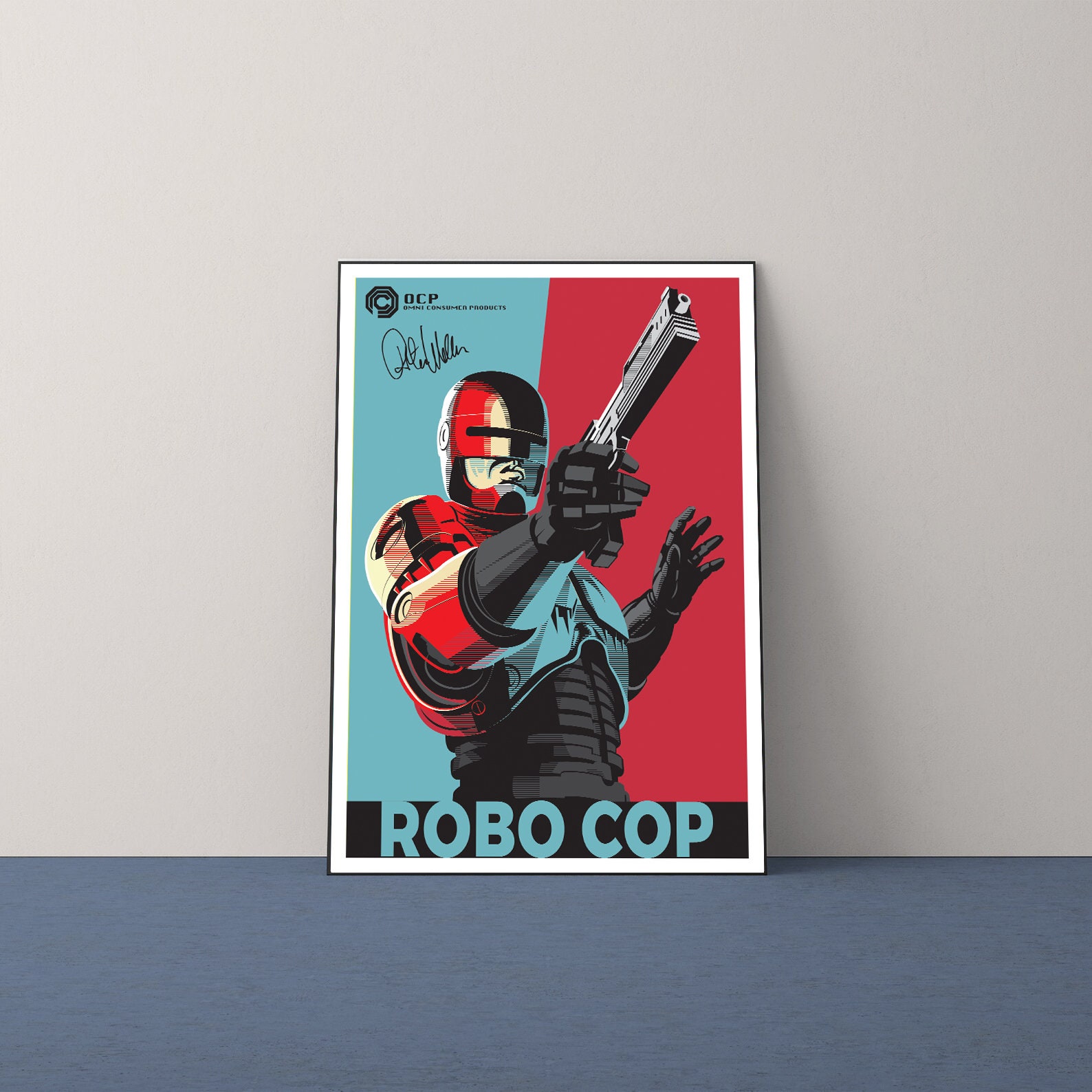 Robo Cop . A3 Poster, Hi Res JPEG Portrait. - Etsy