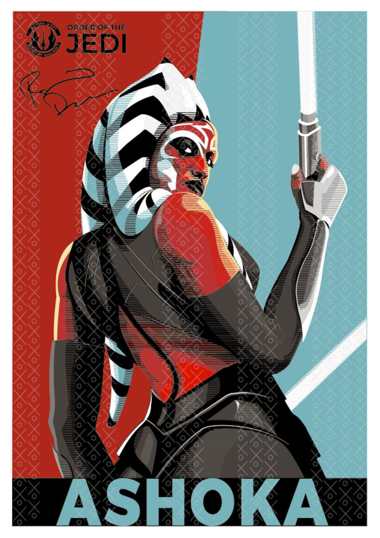 Ashoka, Jedi. A3 Poster, Starwars. Hi Res JPEG Portrait. - Etsy Canada