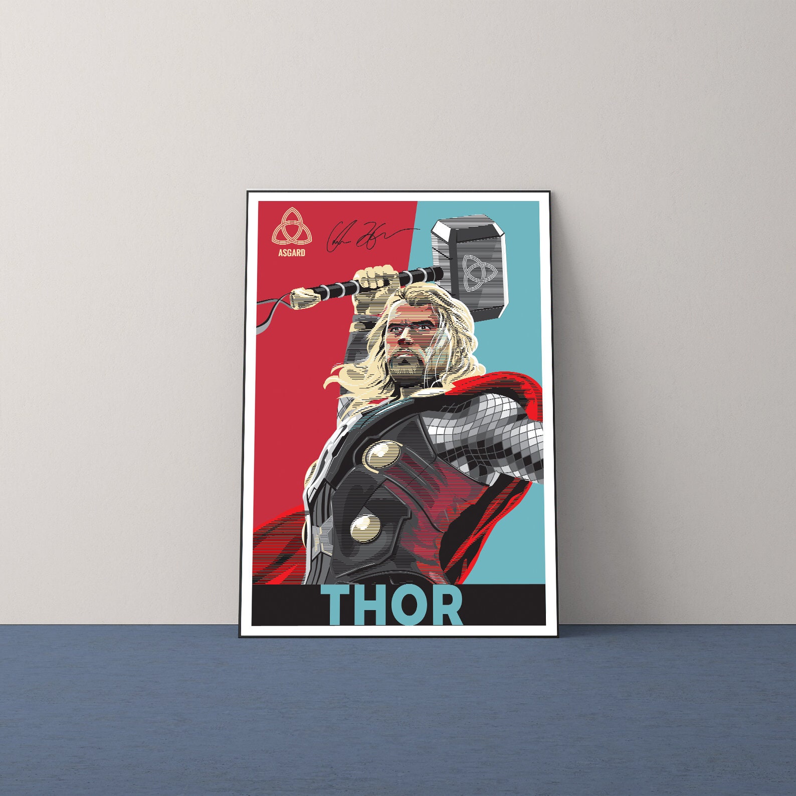 Thor. A3 Poster Marvel, Superhero, Hi Res JPEG Portrait. - Etsy