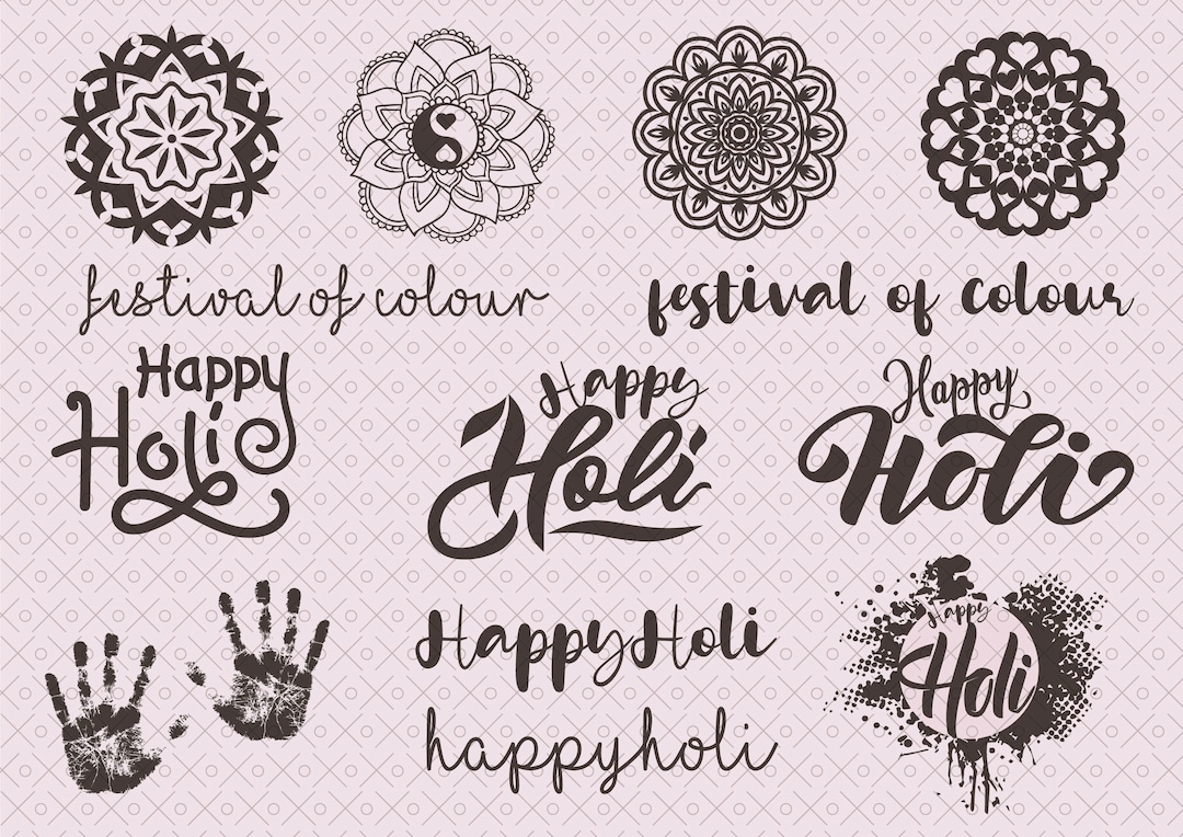 Happy Holi. Festival of Colour. SVG, EPS, PNG - Etsy