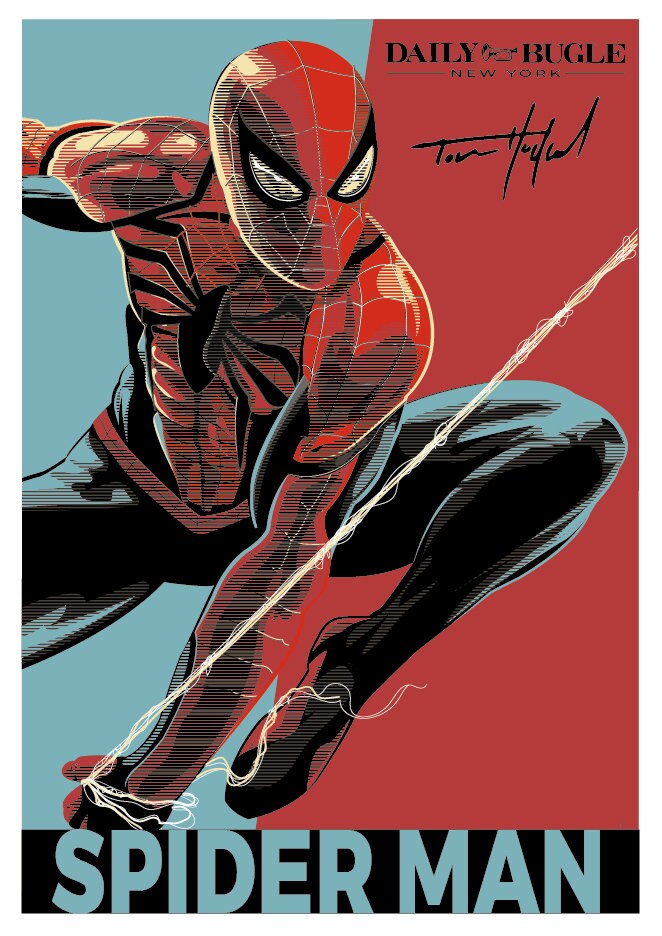 Spider Man. A3 Poster Marvel Superhero Hi Res JPEG Portrait. - Etsy