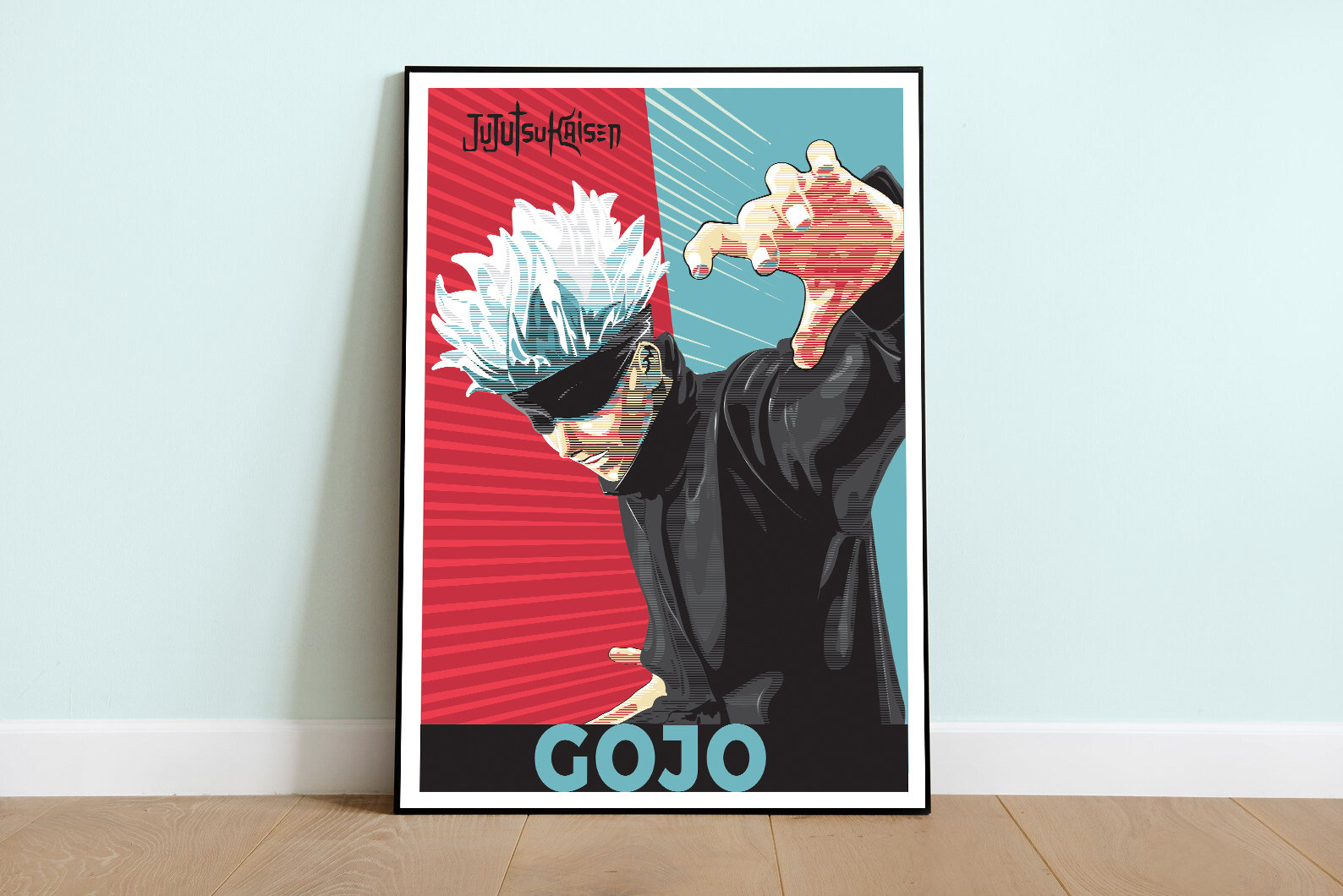 Gojo. Anime. Jujutsu Aisén A3 Poster, Hi Res JPEG Portrait. - Etsy