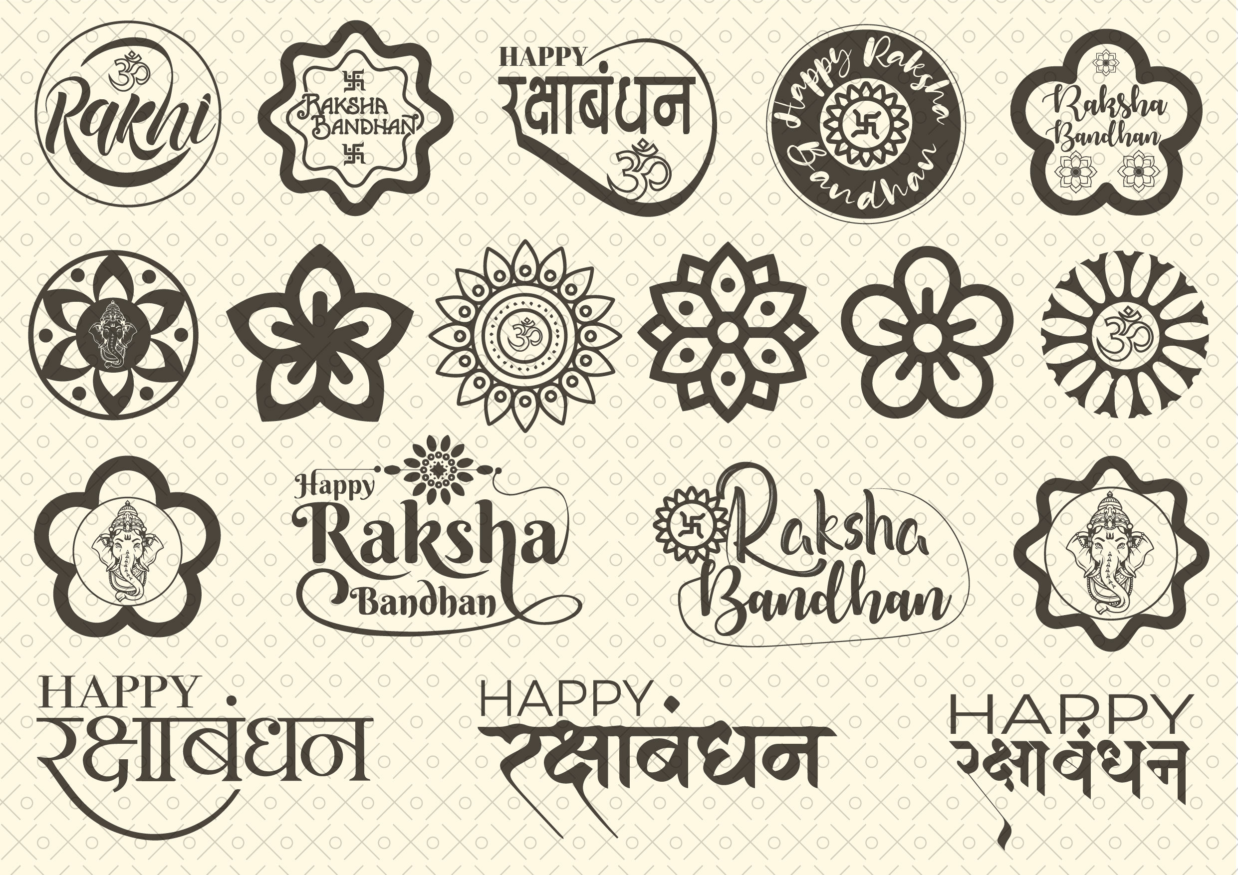 Raksha Bandhan.rakhi, Indian, Hindu Culture. SVG, EPS, PNG - Etsy