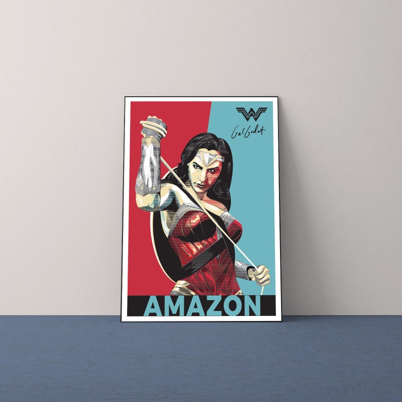 Wonder Women. JLA. A3 Poster, Hi Res JPEG Portrait. - Etsy
