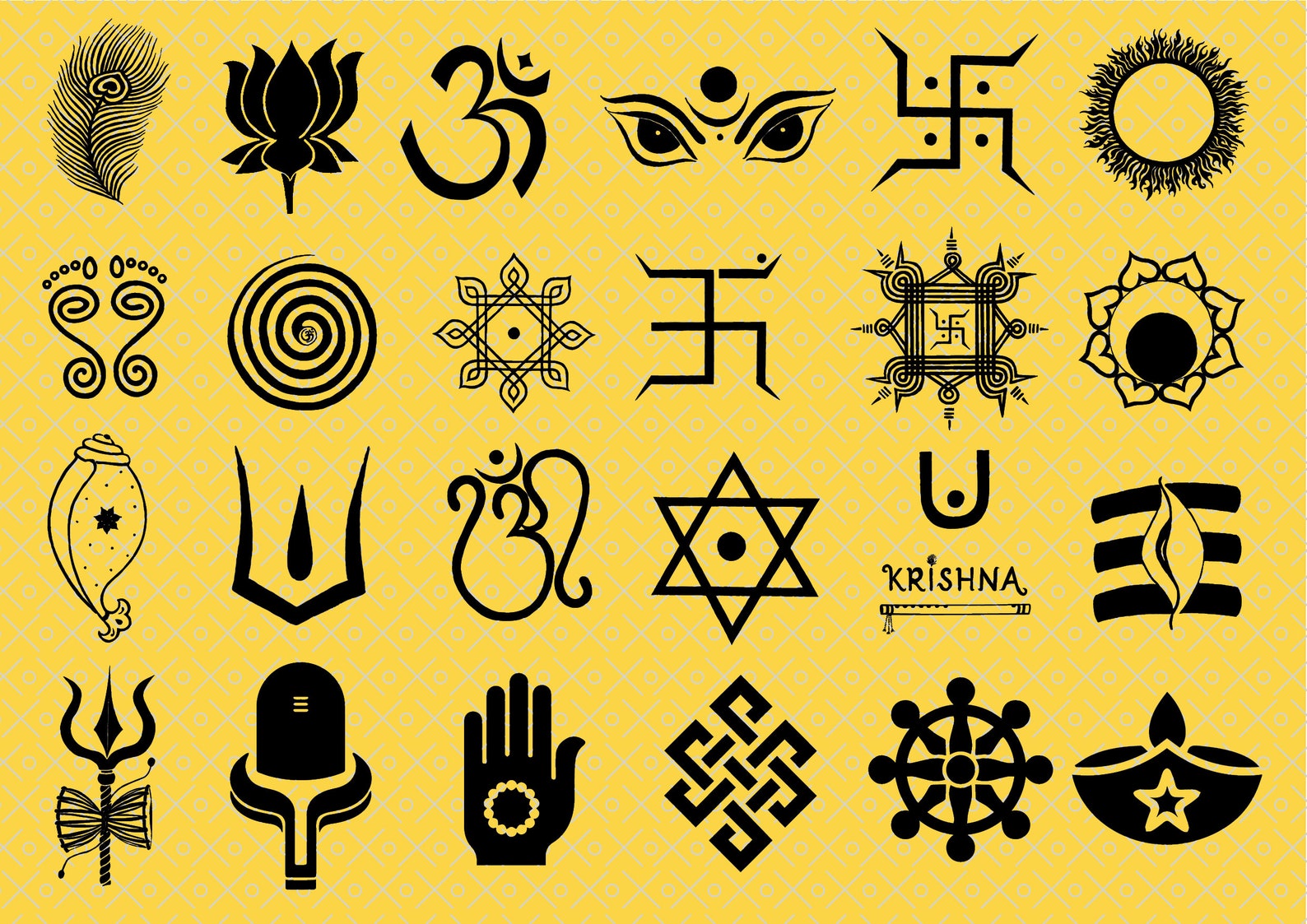 Hindu Symbols, Om Sign - SVG - Etsy