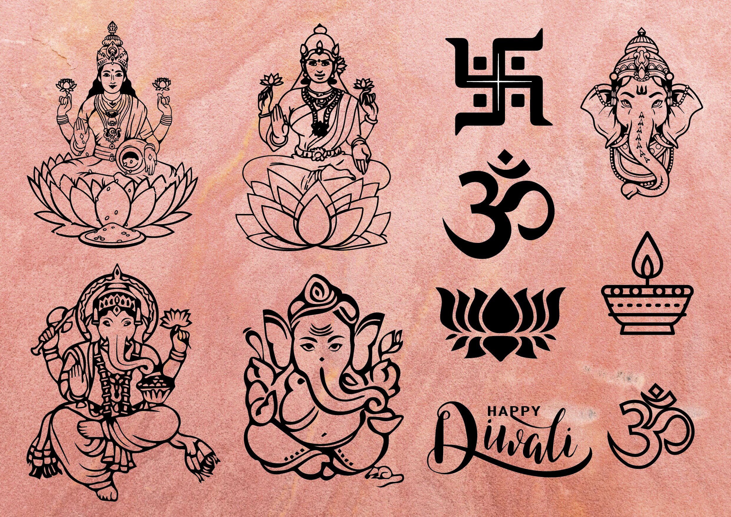 Diwali Hindu Festival - SVG - Etsy