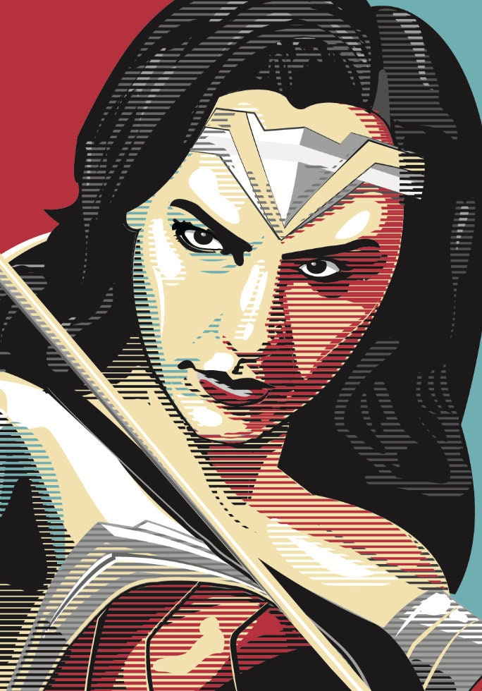 Wonder Women. JLA. A3 Poster, Hi Res JPEG Portrait. - Etsy