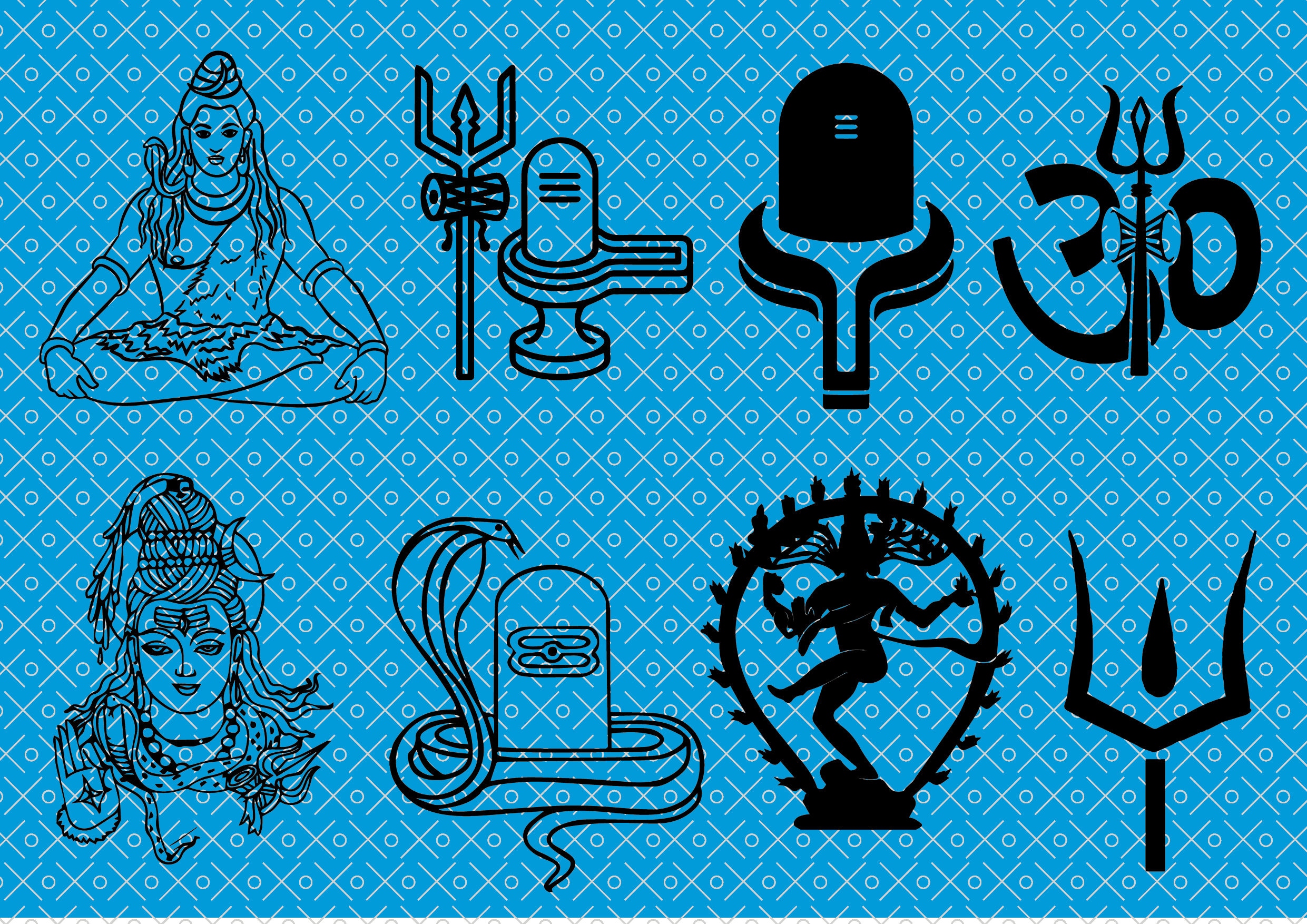 Hindu Gods - Shivan & Symbols - Etsy