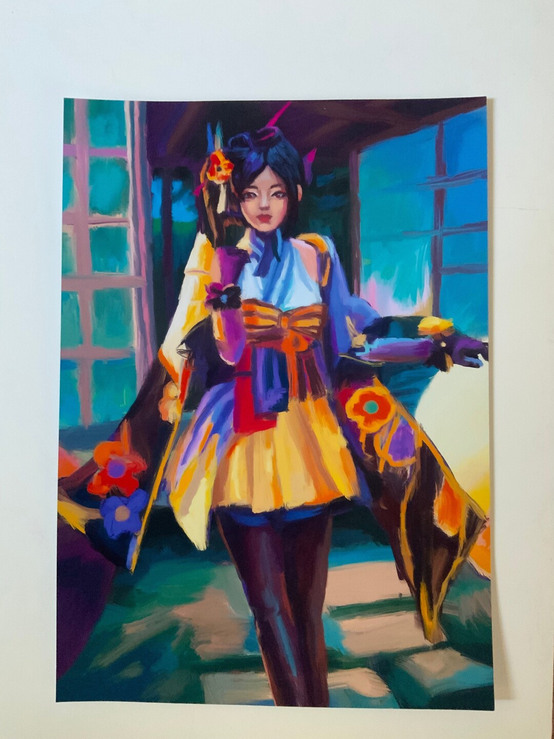 Chiori From Genshin Impact Fan Art Poster A4 - Etsy