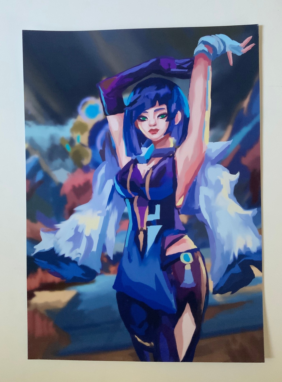 Yelan From Genshin Impact Fan Art Poster A4 - Etsy